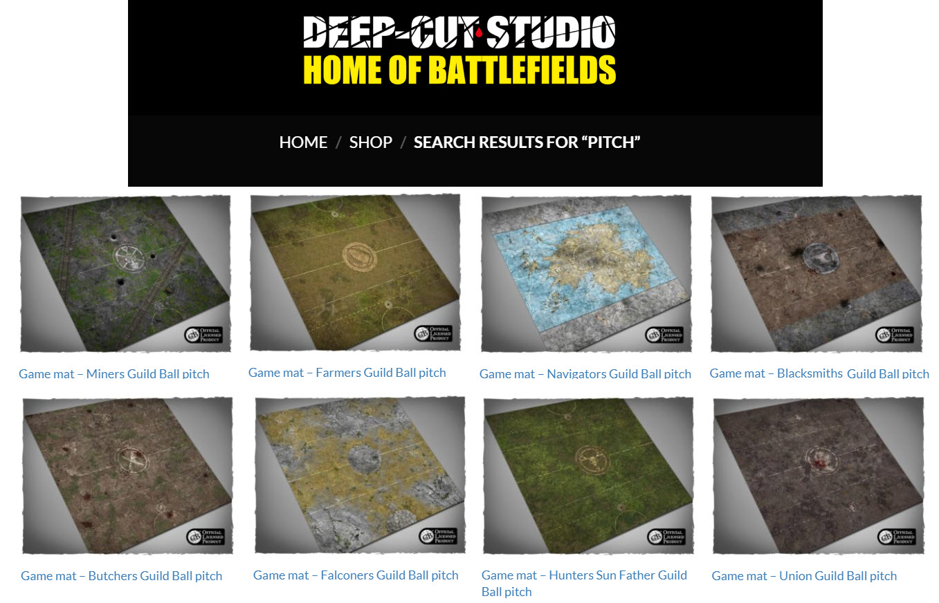 Game mats for Guild Ball – Guild Ball Bench